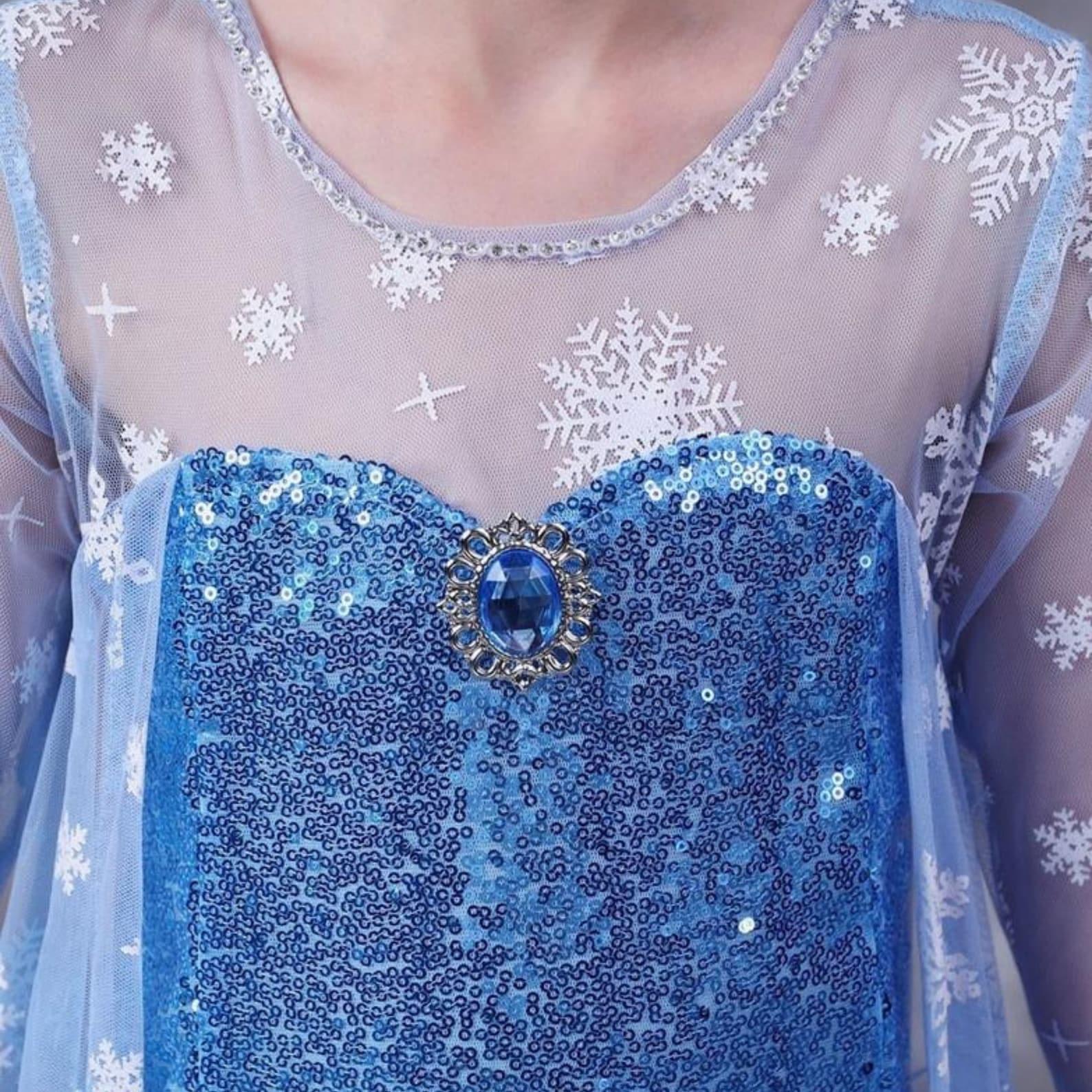 Disney-Inspired Elsa Ice Queen Dress for Birthday or Halloween