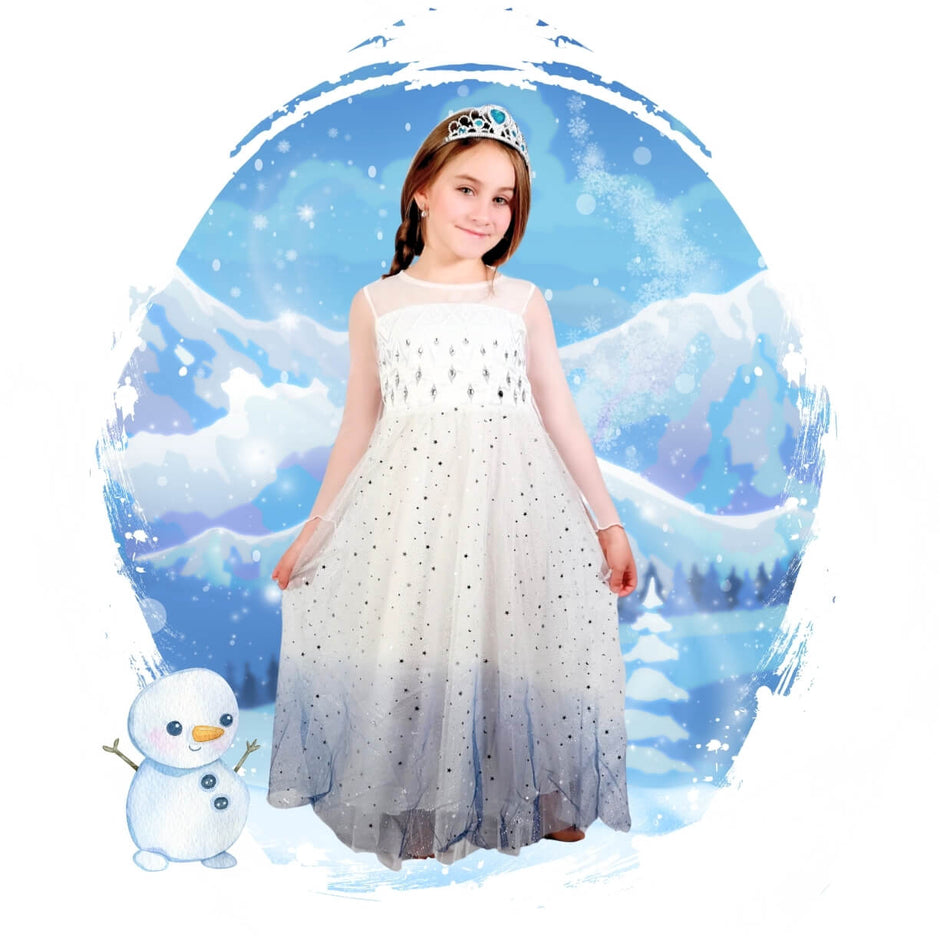 Dress Up Like A Frozen Princess with an Ice Queen Dress – Princess Twirl