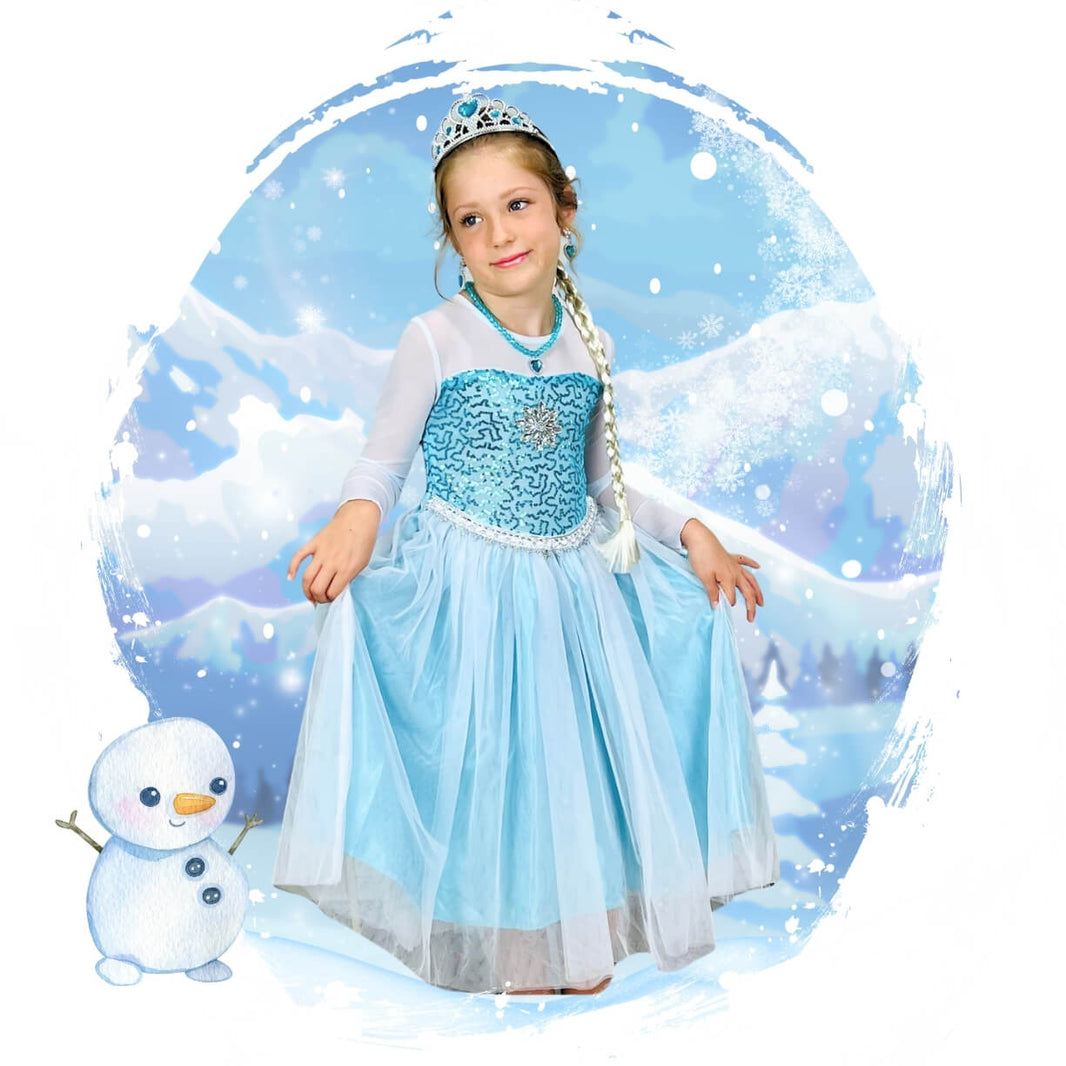 Dress Up Like A Frozen Princess with an Ice Queen Dress – Princess Twirl